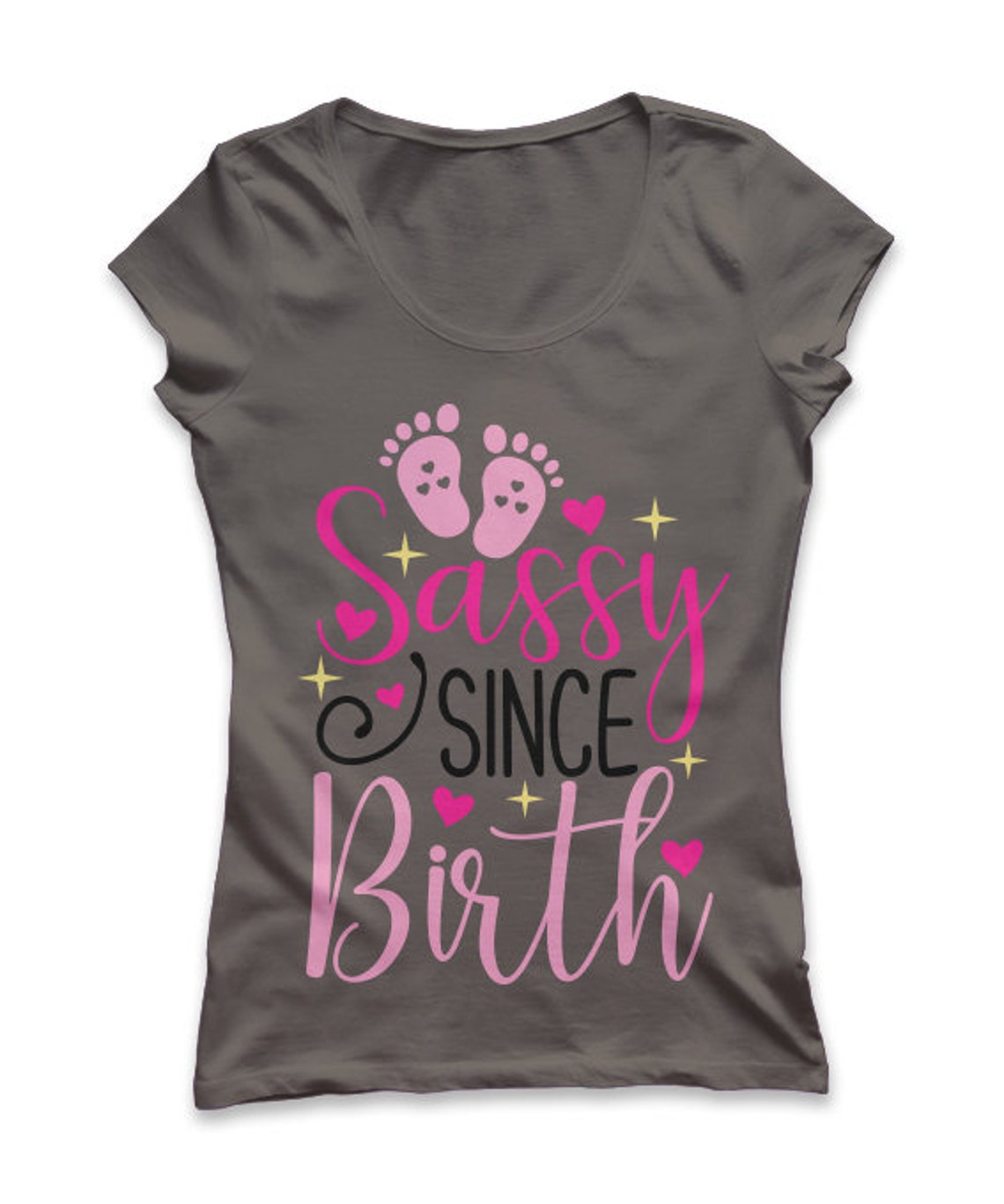 Sassy Since Birth Svg, Newborn Svg, Baby Girl Svg, Sassy Girl Svg, Girl ...