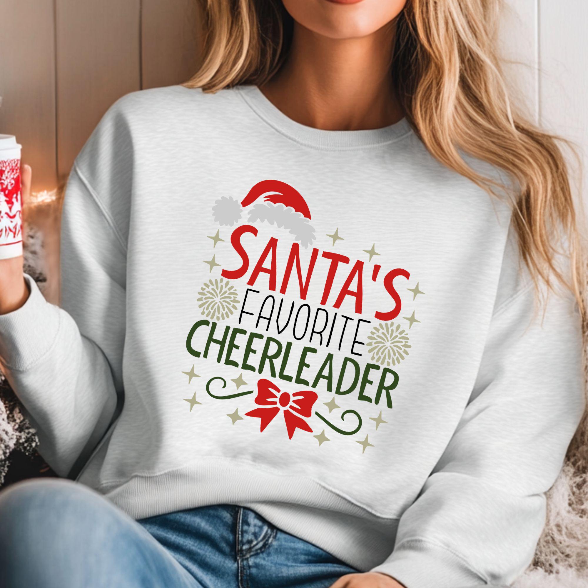 Santa's Favorite Cheerleader Svg, Christmas Cheerleader Svg ...