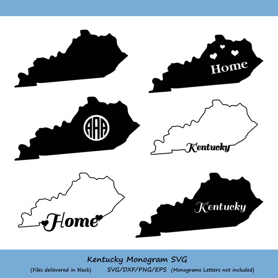 Kentucky SVG Cut Files Kentucky Monogram SVG Kentucky SVG | Etsy