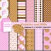 Milk and Cookies Digital Paper, Milk and Cookies Clipart, Birthday ...