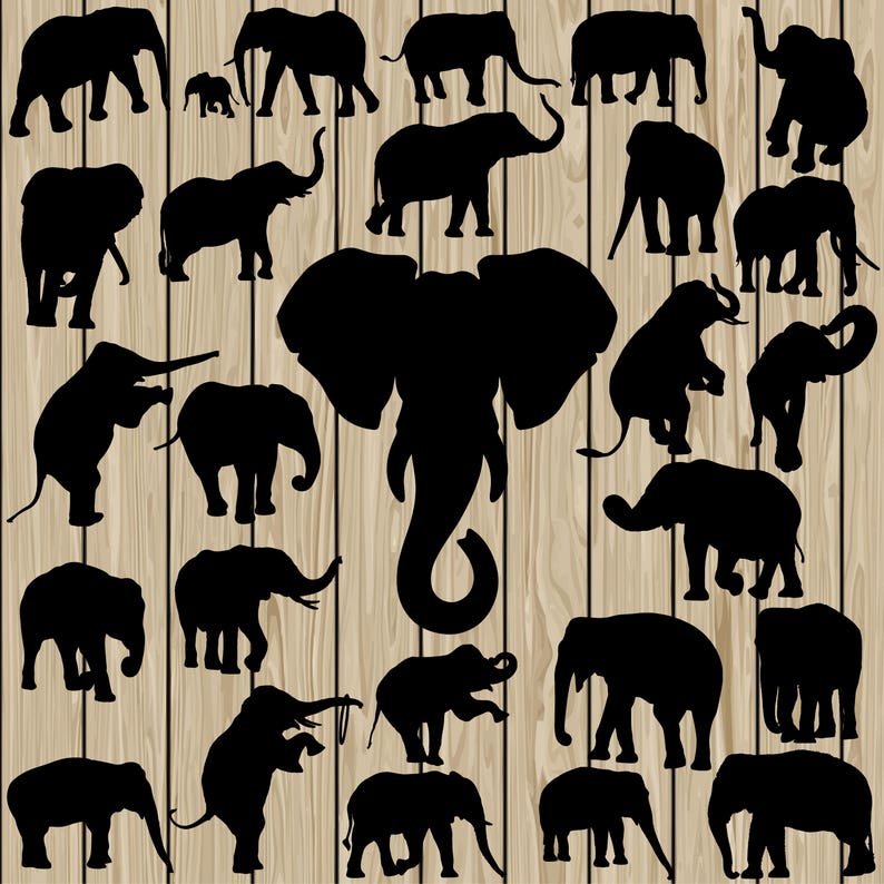 26 Olifant SVG, Olifant EPS, OlifantSvector, Olifantsilhouet Clipart ...