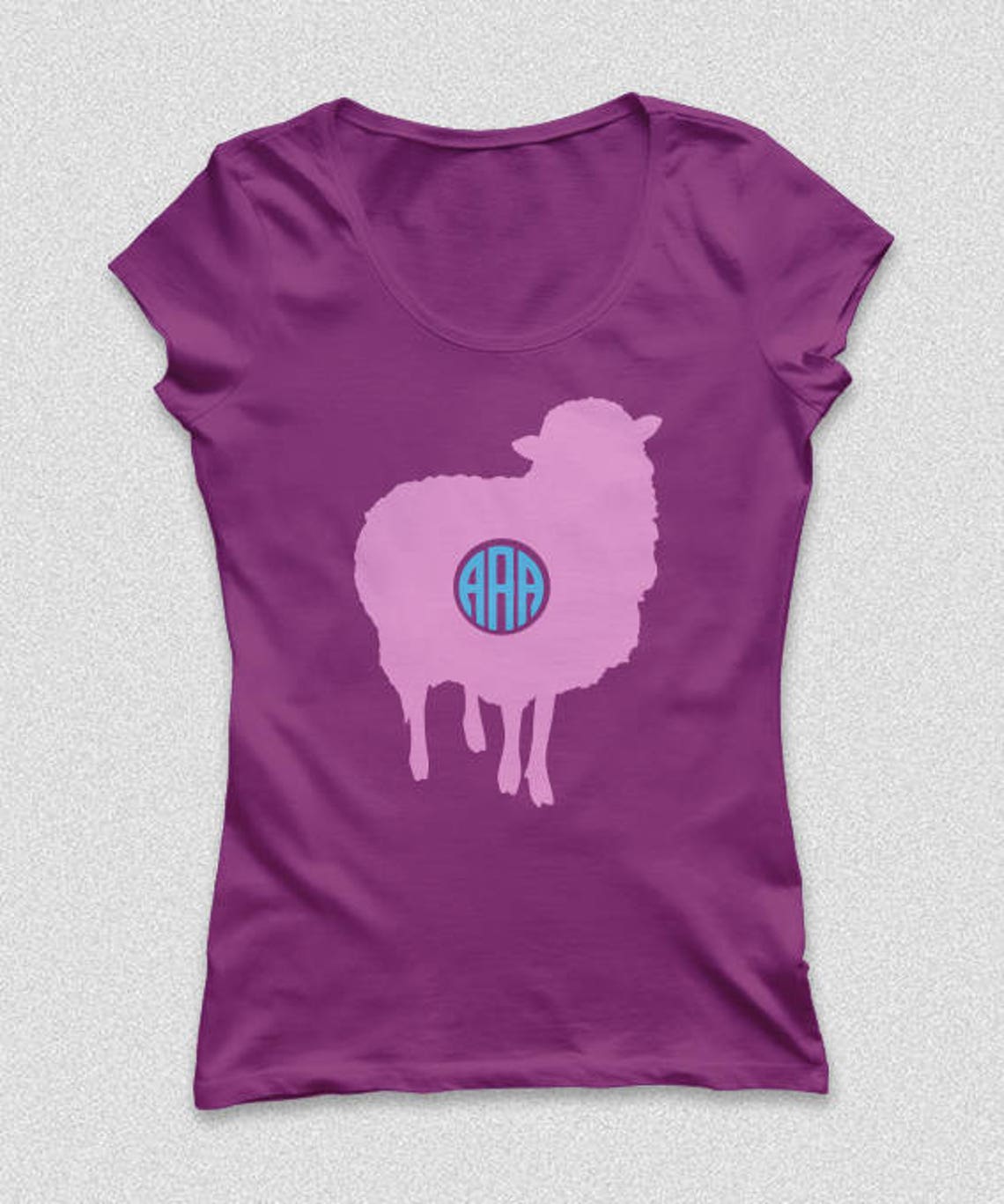 Sheep SVG Cut File, Sheep Monogram Svg, Farm Animals Svg, Animals Svg ...