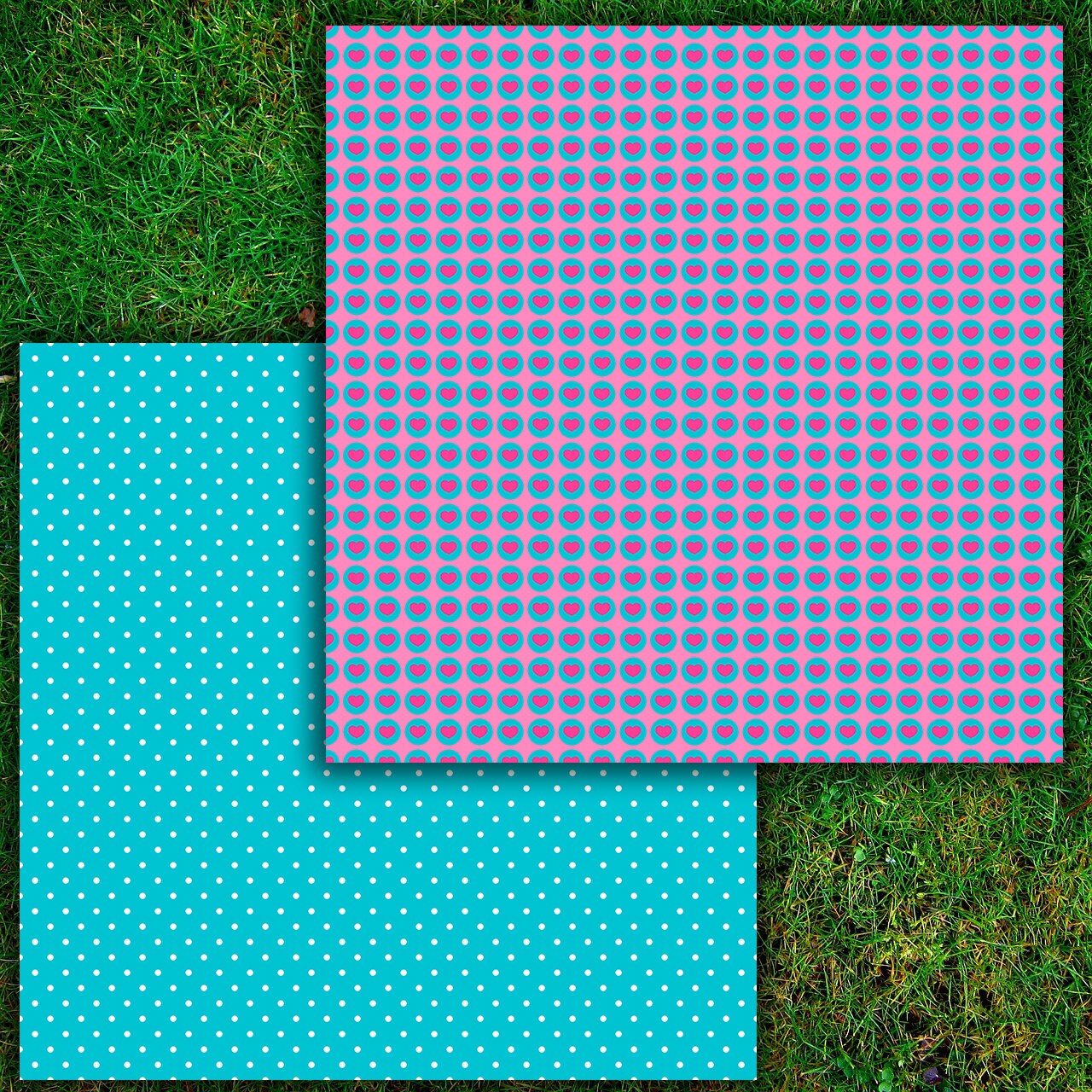 Birds Digital Paper Birds Clipart Branches Polka Dot - Etsy