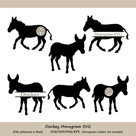 Esel Svg Esel Monogramm Svg Tier Svg Bauernhof Tier Svg | Etsy Österreich
