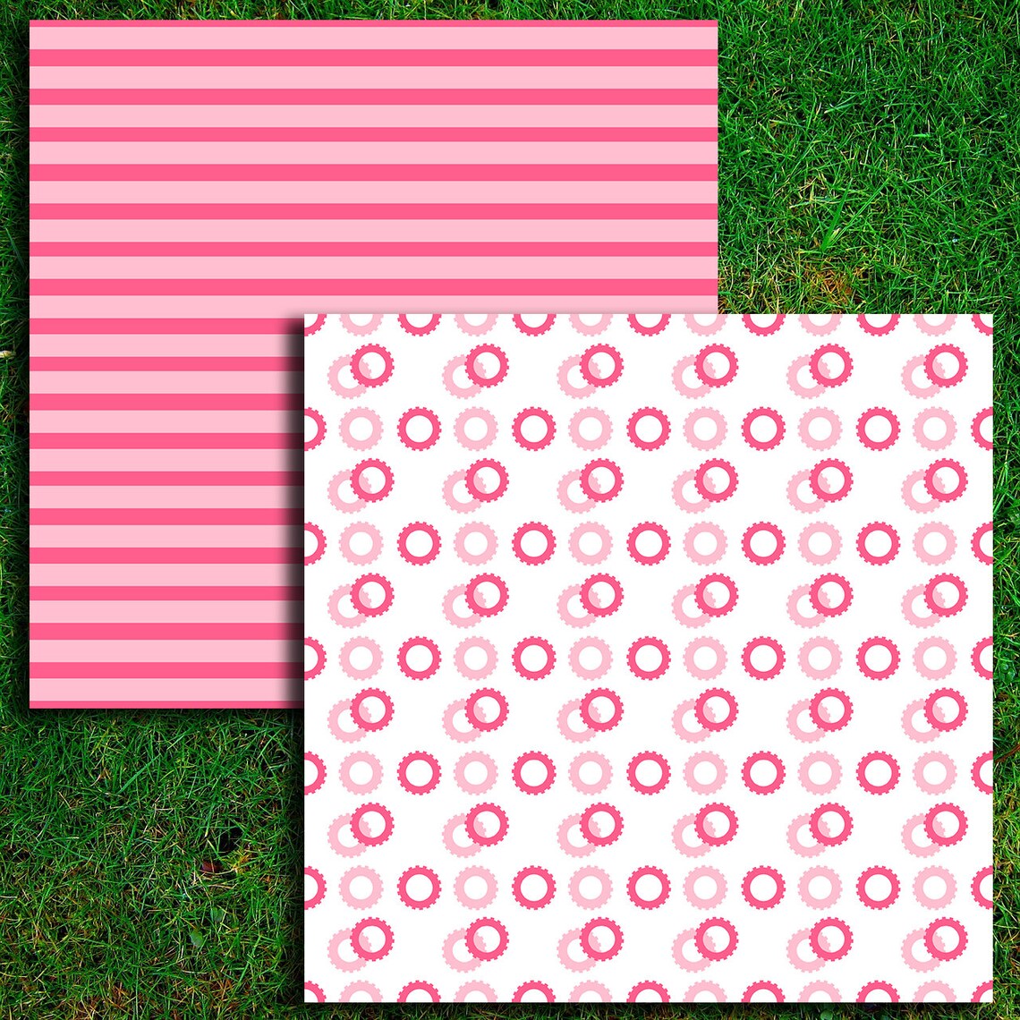 Robot Girl Digital Paper, Robot Clipart, Girls Clipart, Baby Girl ...