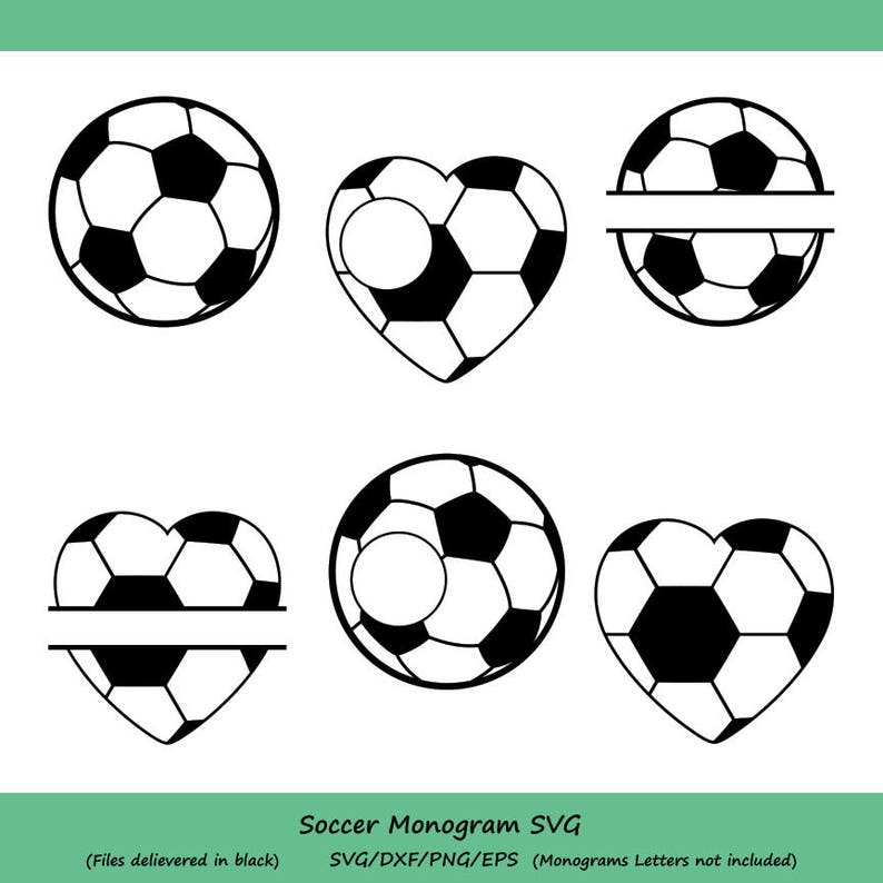 Fußball Svg Fußball-Fußball-Svg Fußball Monogramm Svg - Etsy.de