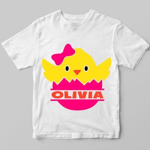 Easter Chick Monogram Svg, Easter Svg, Kids Easter Svg, Easter Egg Svg ...
