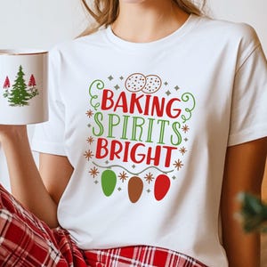 Baking Spirits Bright Svg, Christmas Baking Svg, Christmas Cookie Svg ...