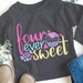 Four Ever Sweet Svg, 4th Birthday Svg, 4 Year Old Birthday Svg ...
