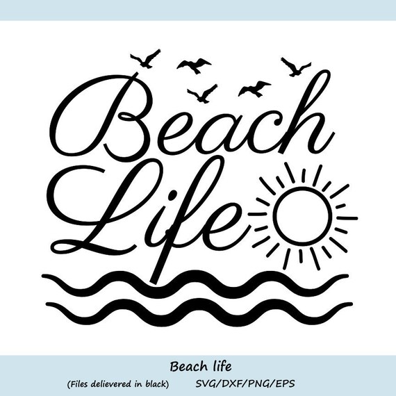 Strand Leben SVG Strand Svg Sommer Svg Sommer Strand Svg - Etsy Schweiz