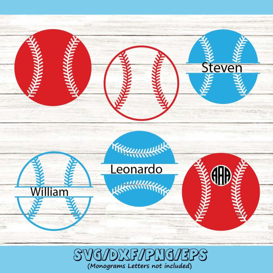 Baseball SVG, Baseball Monogram Svg, Baseball SVG Cut Files, Softball ...