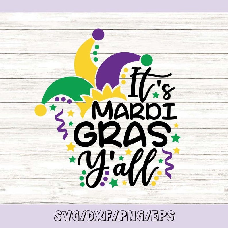 It's Mardi Gras Y'all Svg Mardi Gras Svg Fat Tuesday - Etsy