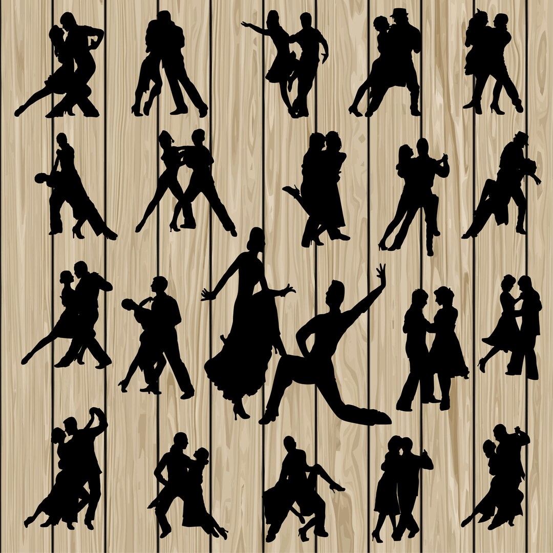 20 Tango SVG, Tango EPS, Tango Vector, Tango Silhouette Clipart, Tango ...