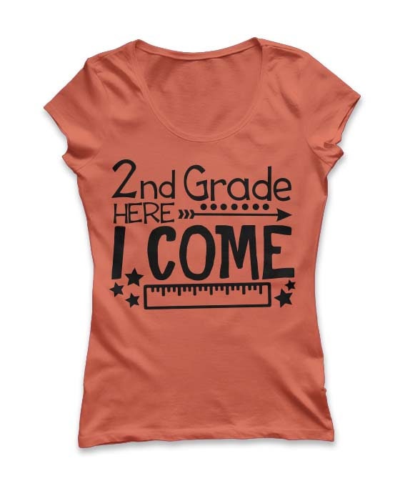 Second Grade Here I Come Svg, 2nd Grade Svg, School Svg, Back to School ...