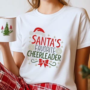 Santa's Favorite Cheerleader Svg, Christmas Cheerleader Svg ...