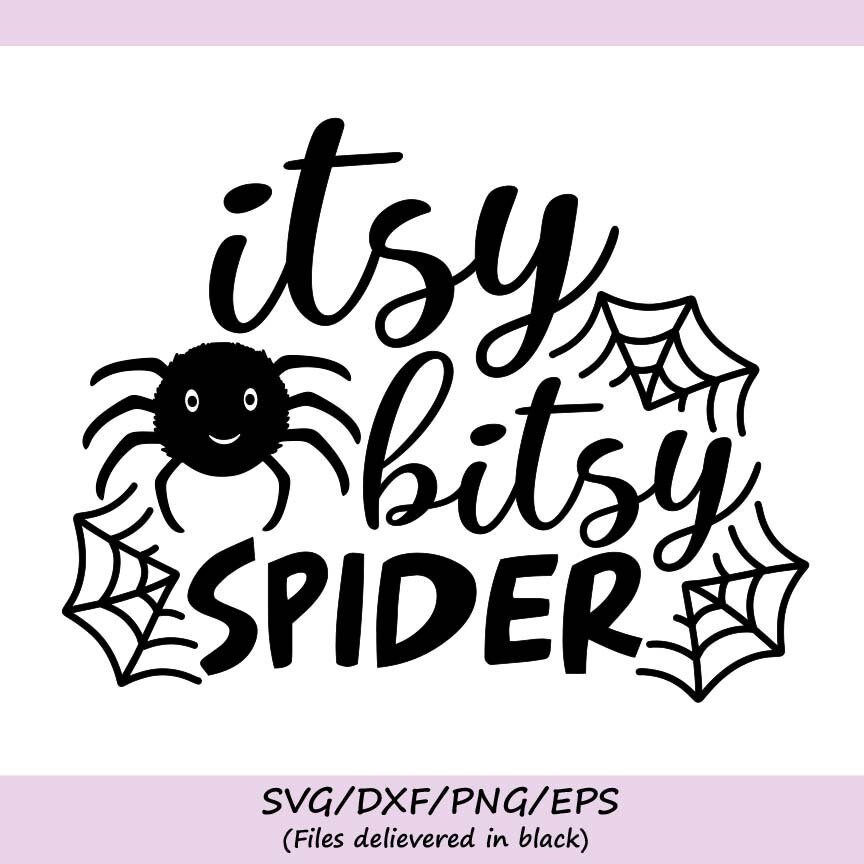 Itsy Bitsy Spider SVG, Halloween Baby (digital Files) - Etsy