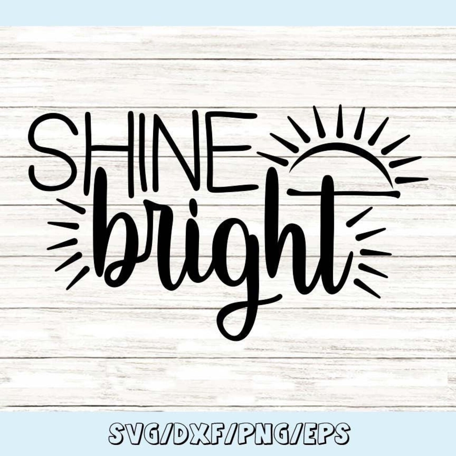 Shine Bright Svg Summer Svg Sun Beach Svg Inspirational - Etsy
