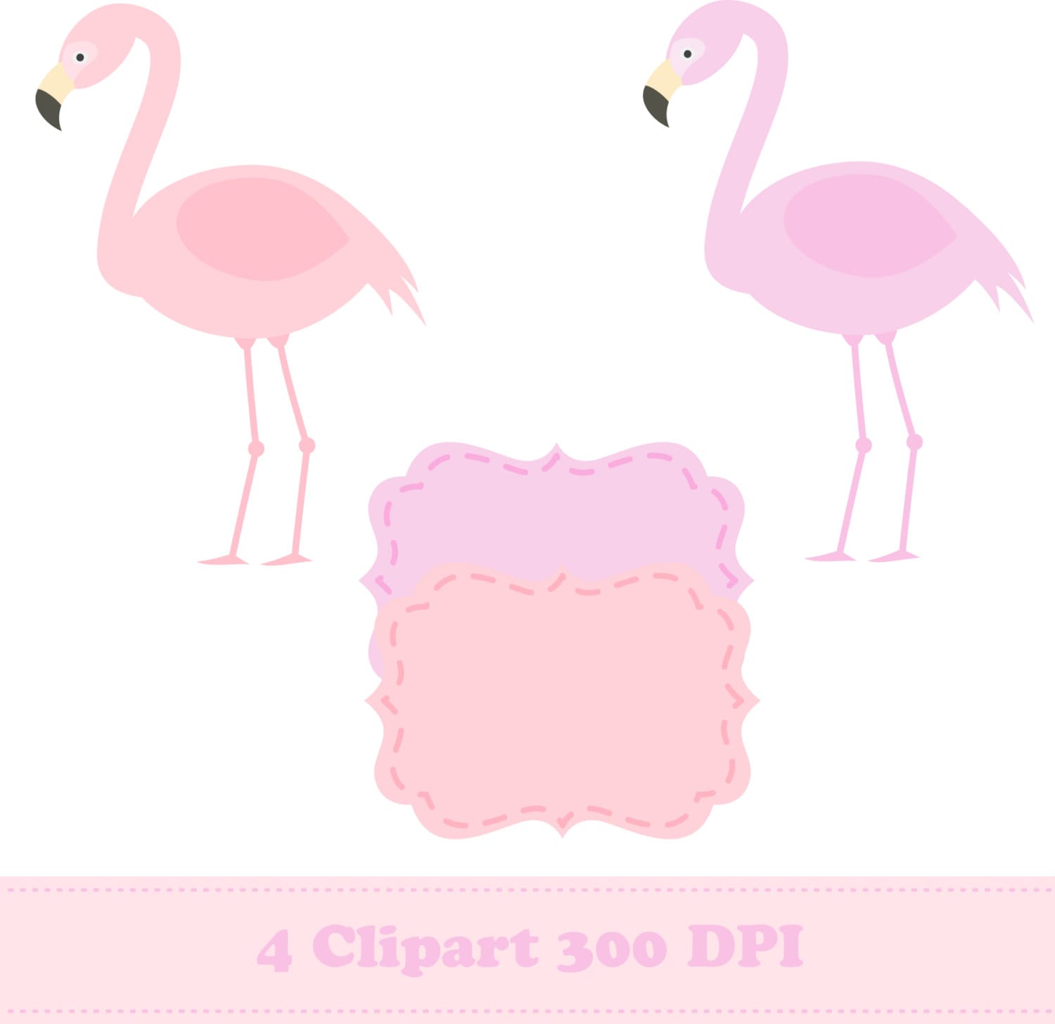 Flamingo Digital Paper Flamingo Clipart Digital - Etsy
