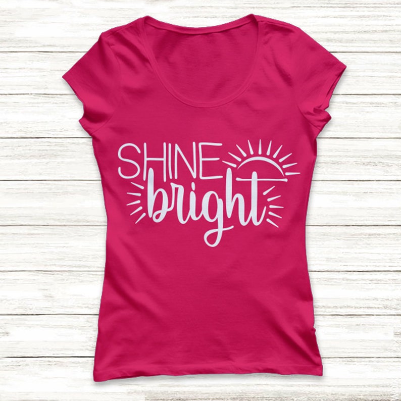 Shine Bright Svg Summer Svg Sun Beach Svg Inspirational - Etsy