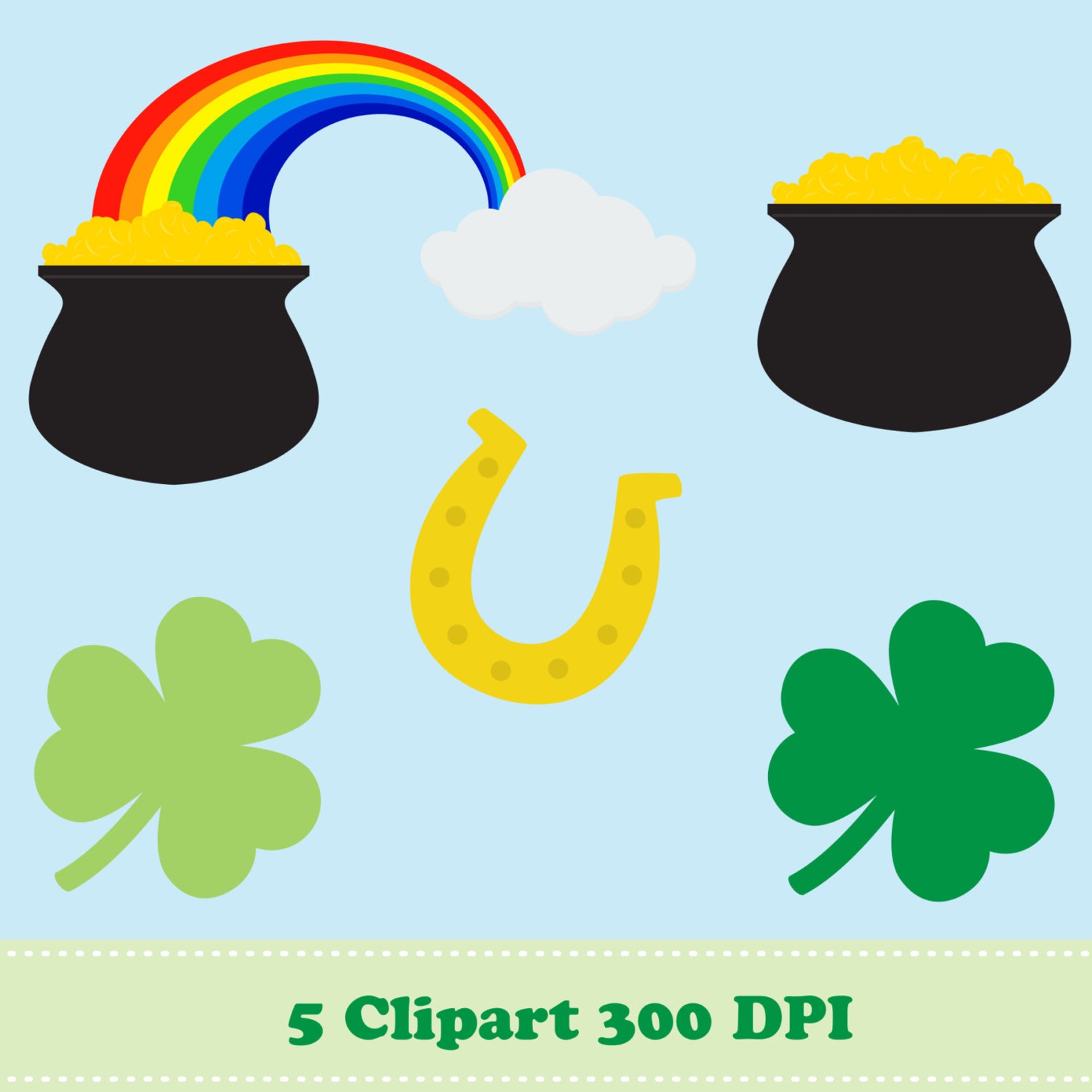 St. Patrick's Digital Paper St. Patrick's Clipart | Etsy