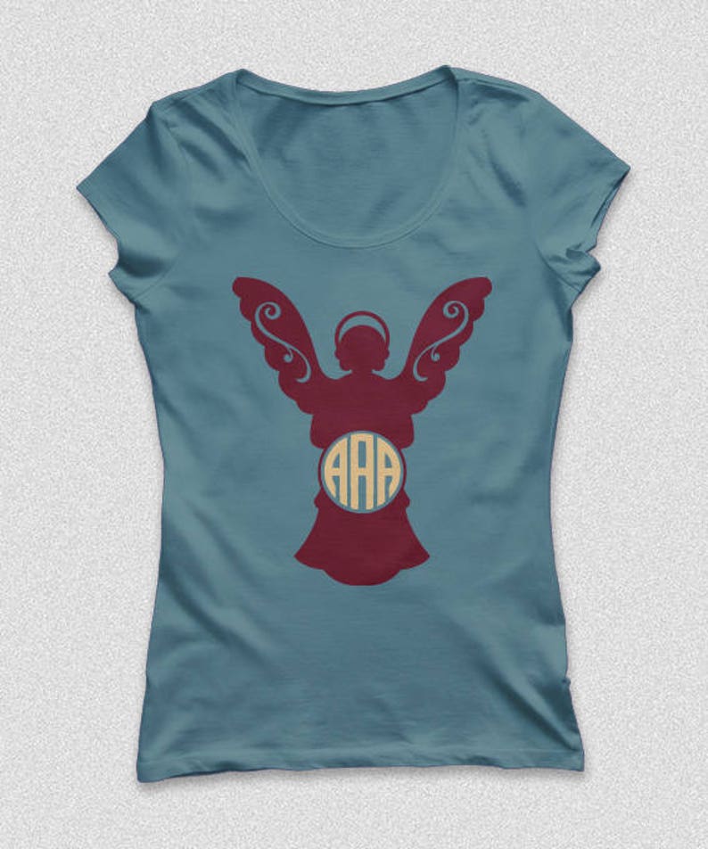 ANGEL SVG File Christmas Angel Svg Angel Monogram Svg - Etsy