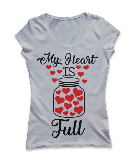 My Heart is Full Svg Valentine's Day Svg Heart Svg Love | Etsy