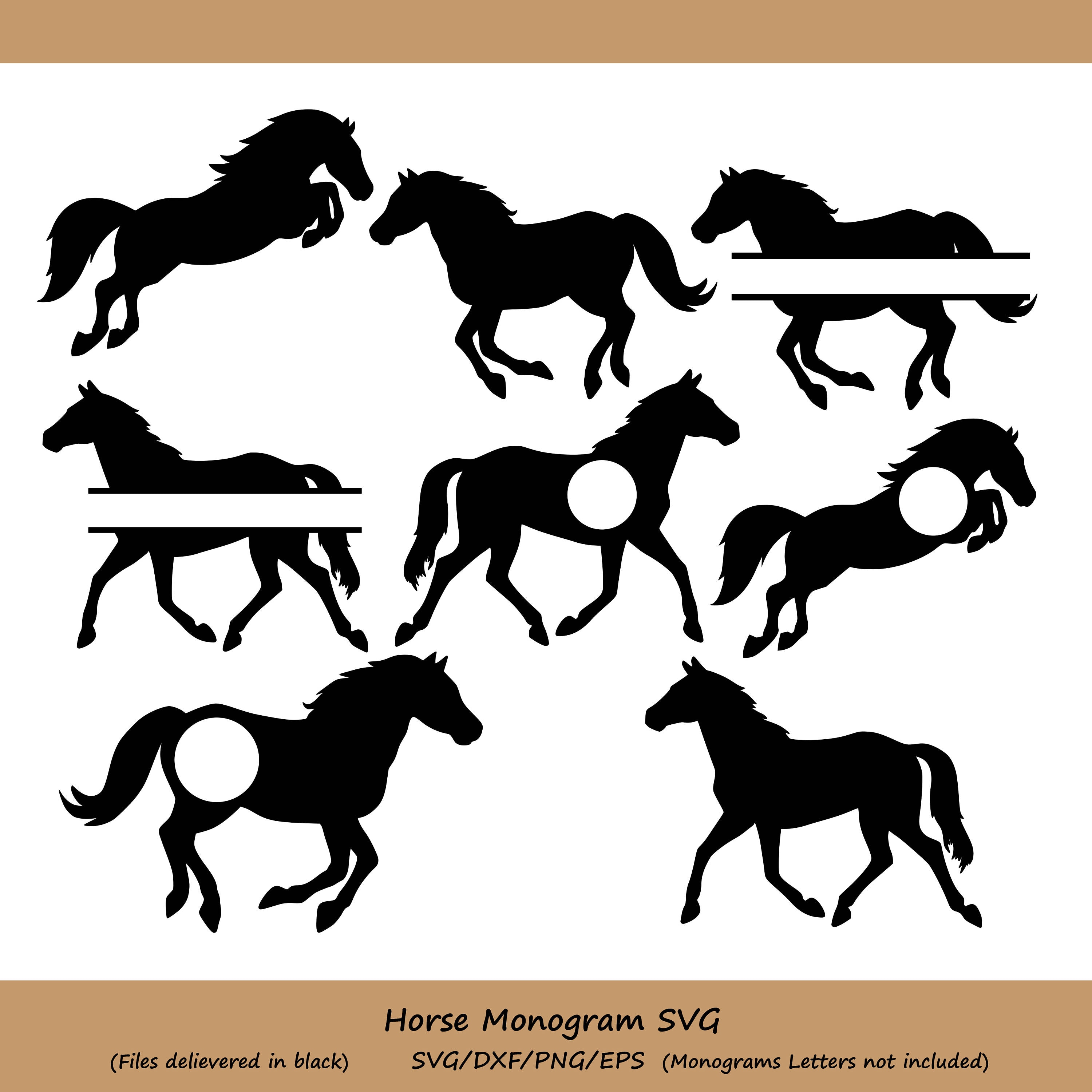 Pferd Svg-Dateien, Pferd Monogramm, Pferd Clipart, Pferde Svg schneiden ...