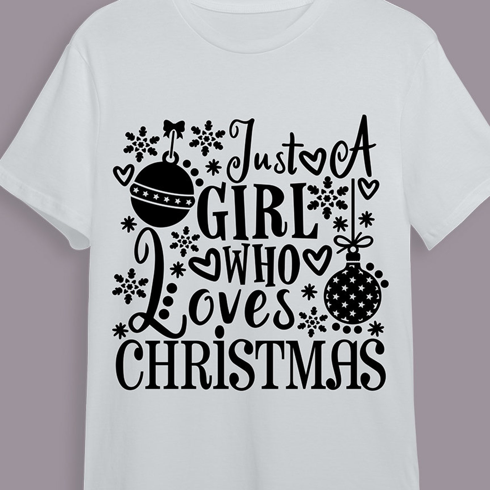 Just A Girl Who Loves Christmas Svg Christmas Svg Merry - Etsy