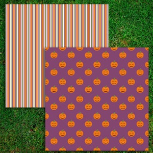 Halloween Digital Paper, Halloween Clipart, Trick or Treat, Pumpkin ...