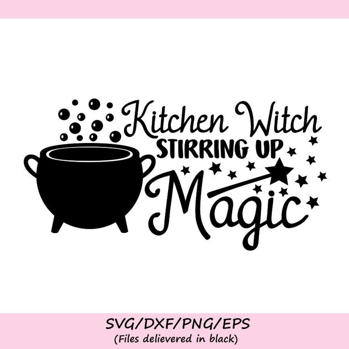 Kitchen Witch Stirring Magic Svg Halloween Svg Witch Svg - Etsy