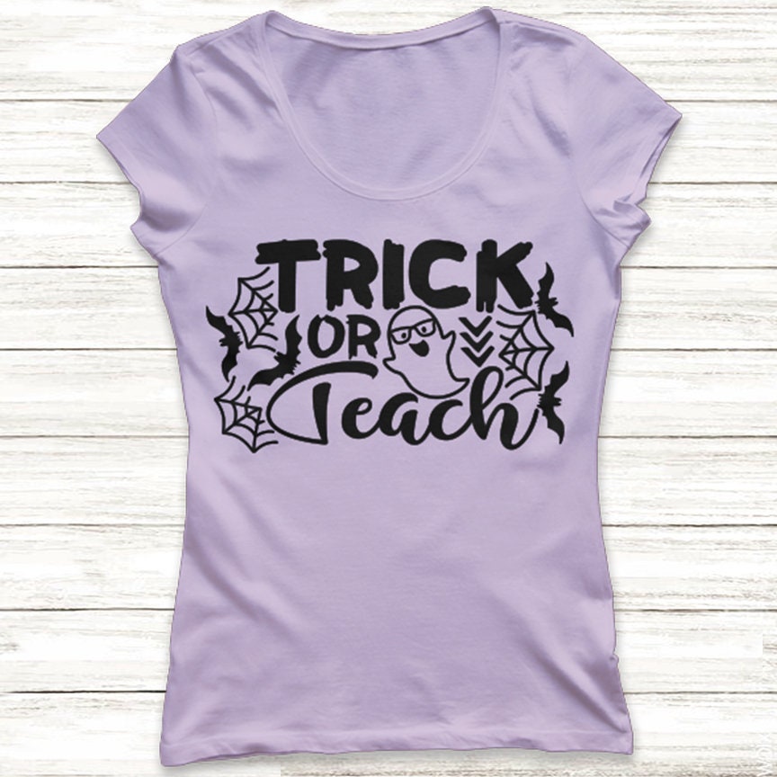Trick or Teach Svg Teacher Halloween Svg Spooky Teacher Svg - Etsy
