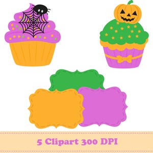 Halloween Cupcake Digital Paper , Halloween Digital Paper, Halloween ...