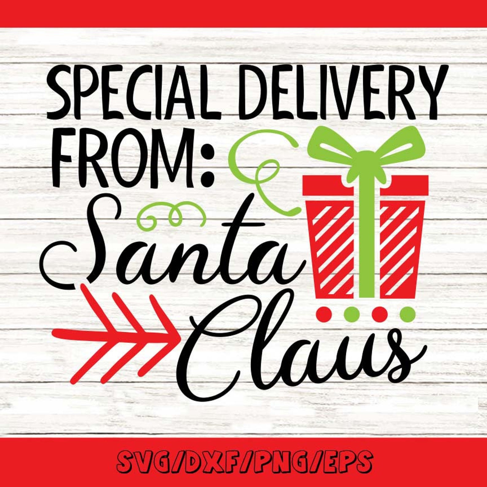 Special Delivery From Santa Svg Christmas Svg Santa Svg | Etsy