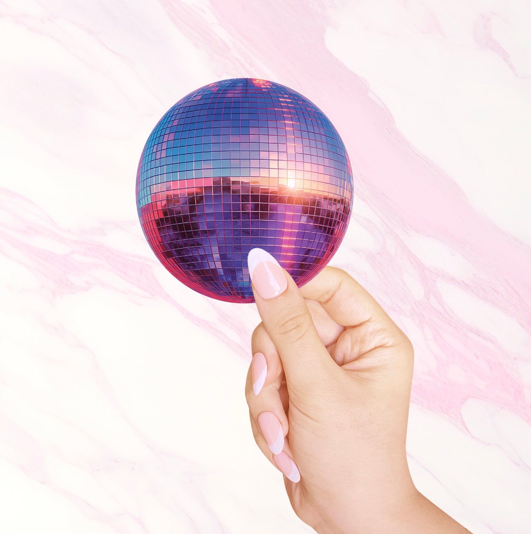 Disco Ball 70s Themed Bachelorette Party Favor Ball Sticker 70s Cotton ...