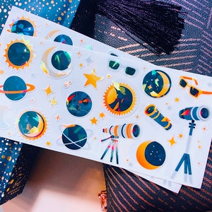Eclipse Sticker Sheet for Kids and Weekly Planner Path of Totality Full ...