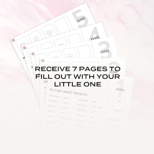 Kids Milestone Box Printable Page Inserts for Kids File Box Printable ...