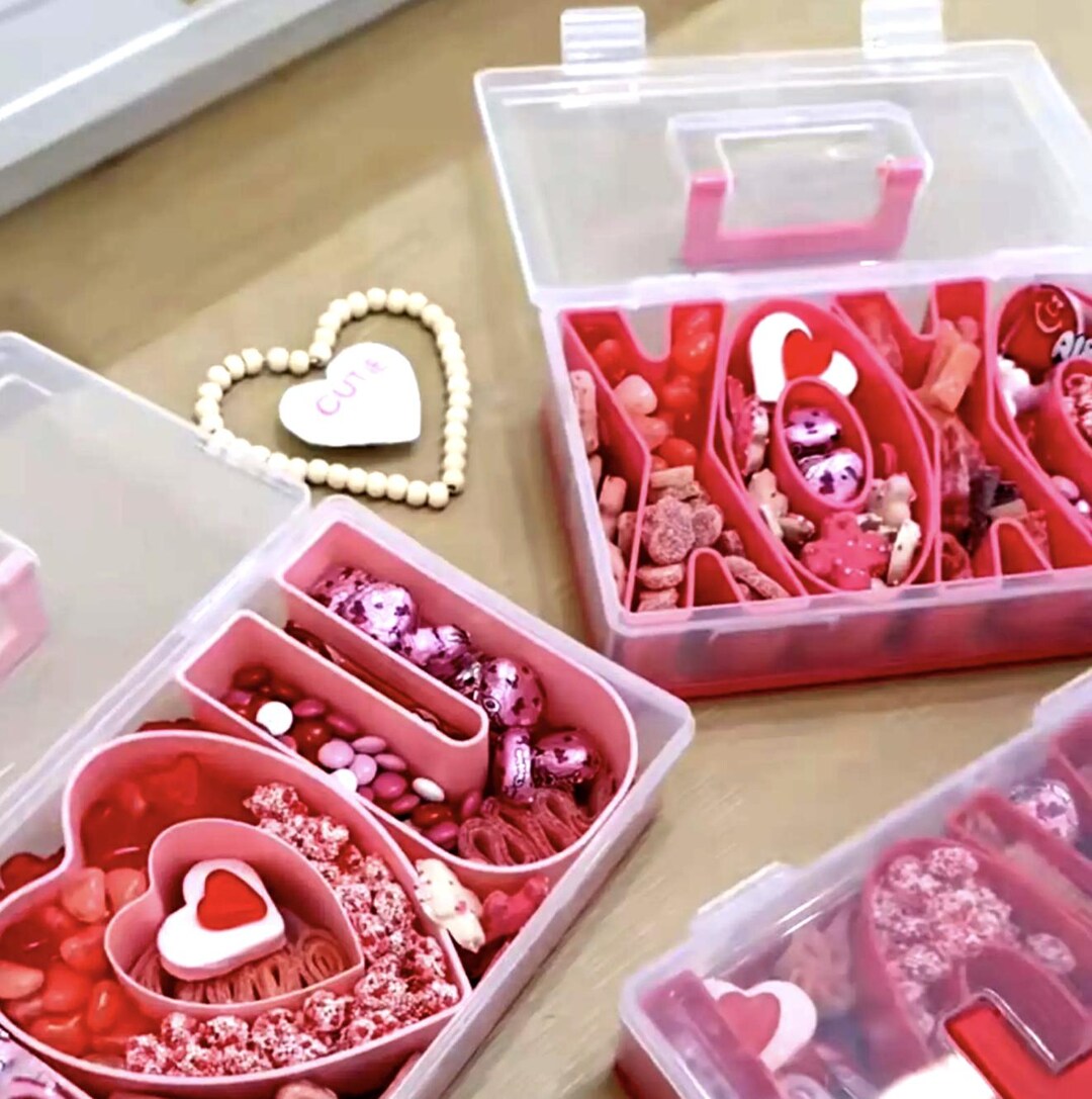 Personalized Valentines Day Snackle Gift Box With Name Decal With I ...