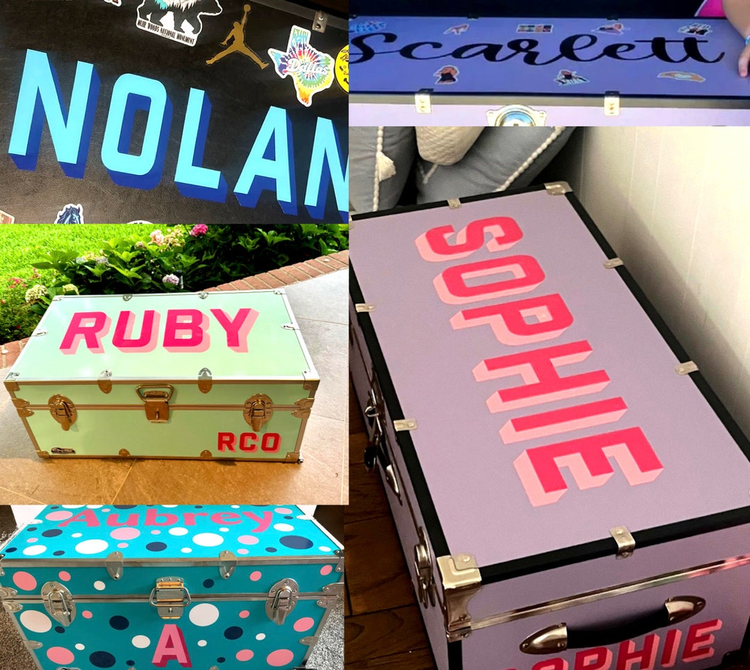 Custom Camp Trunk Decal for Girls Personalized Vinyl Sticker for ...