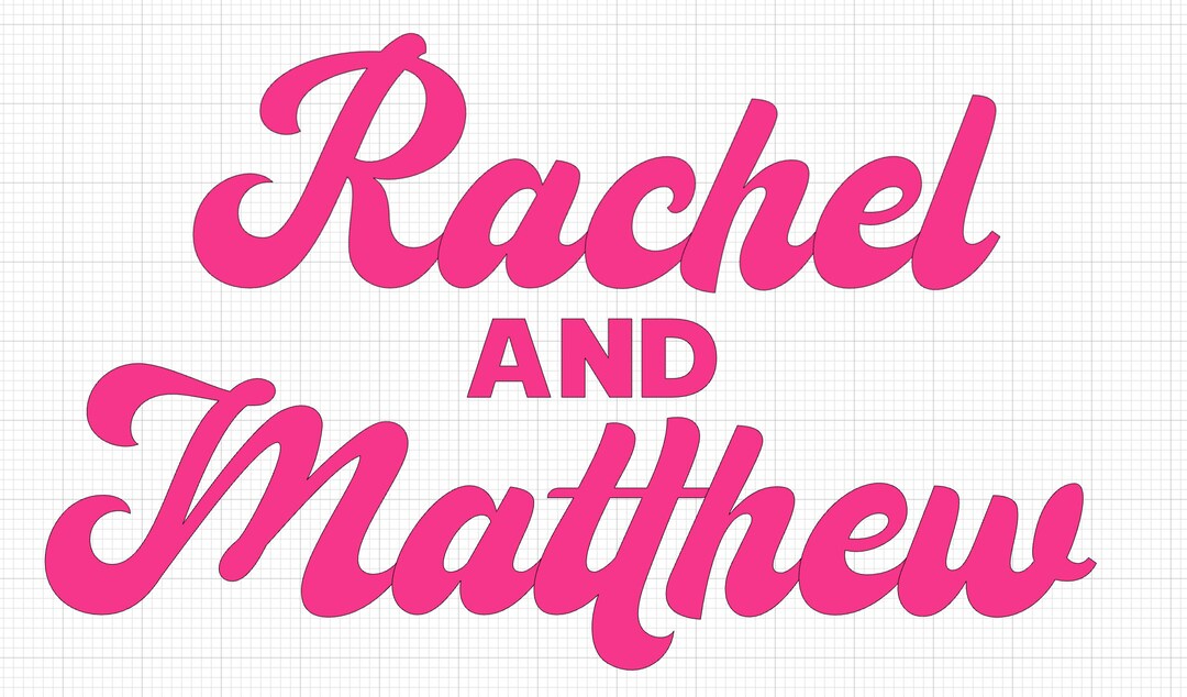 SVG / Vinyl Decal Personalized Hot Pink Name Sticker Birthday Party ...