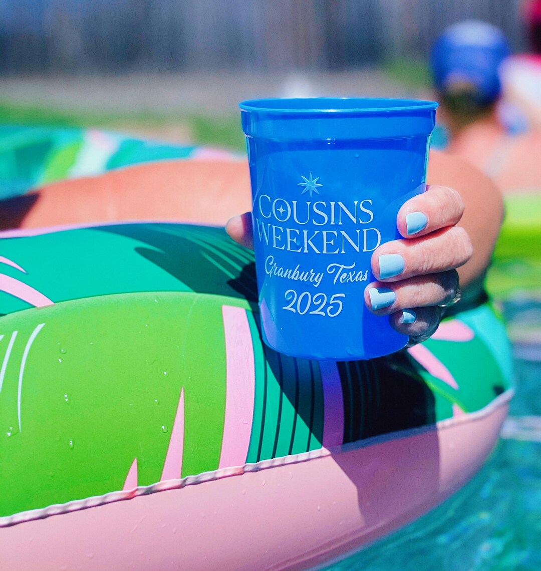 Personalized Pool Party Cups Cousins Weekend Party Favor Cups for ...