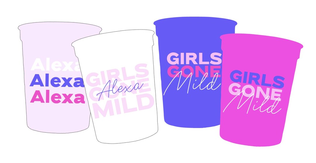 Girls Gone Mild Party Favors Birthday Cups Girls Night Drinkware for ...