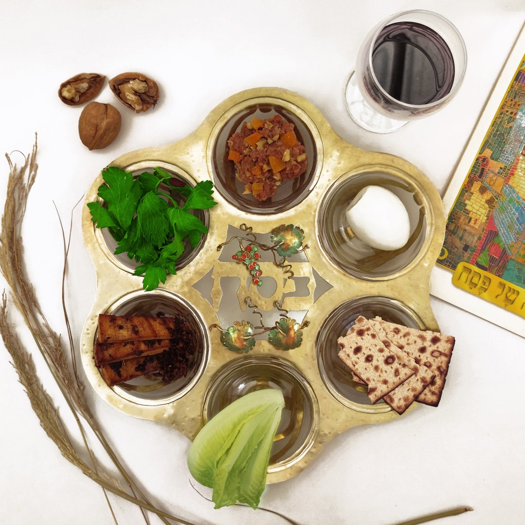 Grapes Passover Seder Plate / Dish- פסח Jewish Passover Holiday, Seder ...