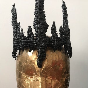 Alien Crown Headdress Exoskeleton Crown Black Crown Cosplay - Etsy