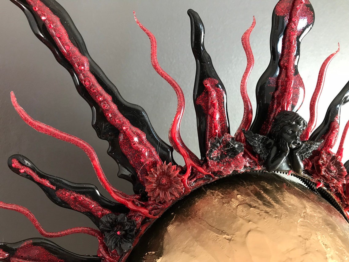 Blood Sun Halo Headdress | Etsy