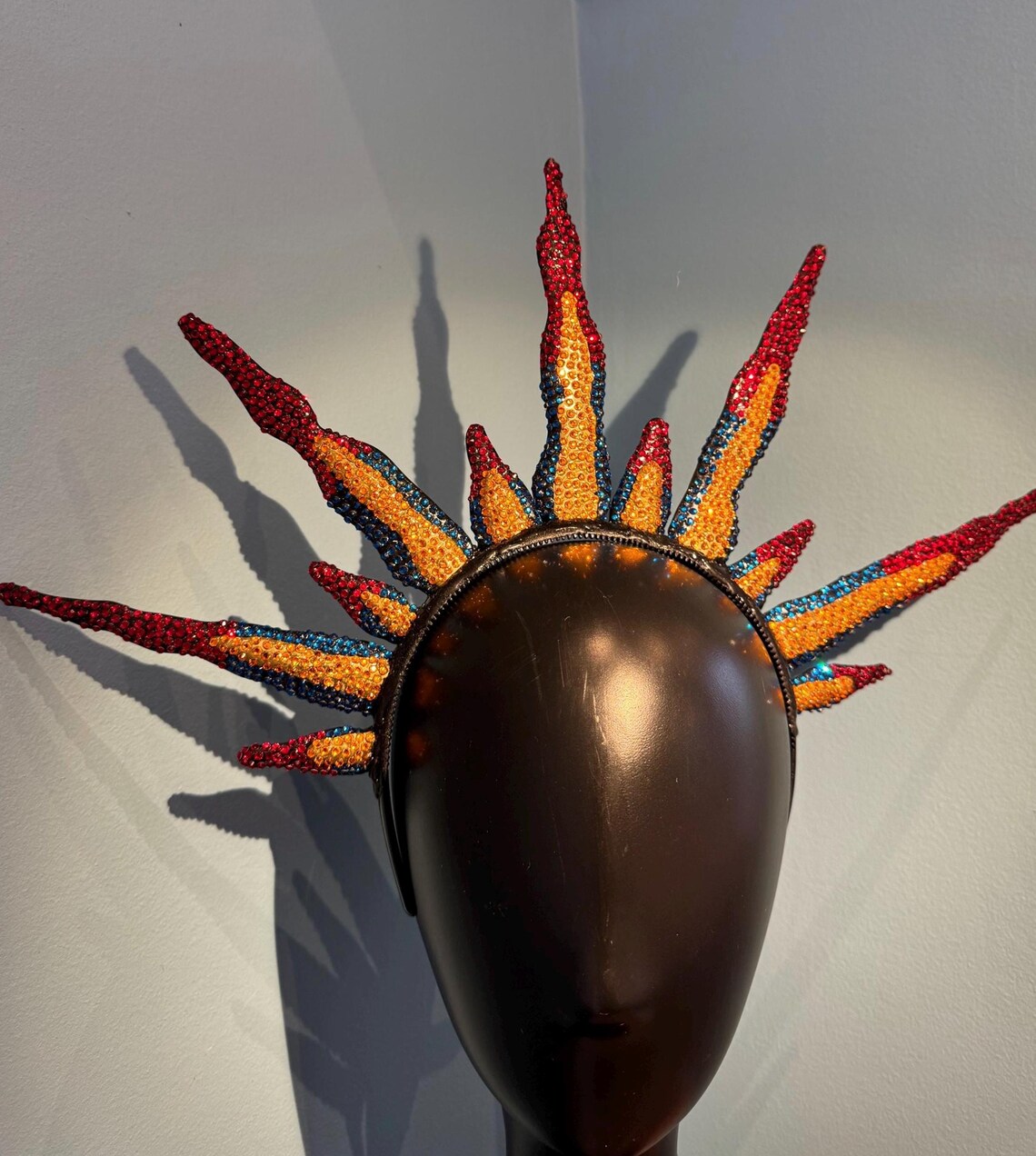 Firebird Sun Halo Headdress: Swarovski Crystal Plastic Sunray Crown - Etsy