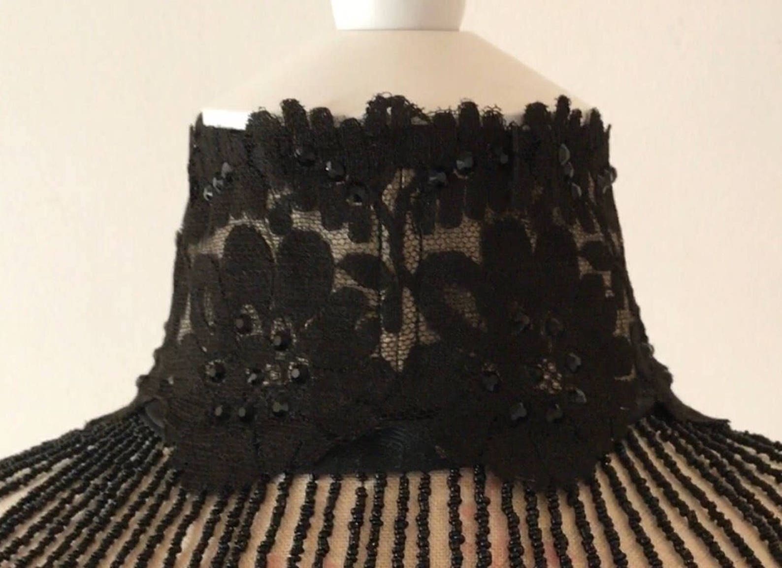 Victoriana Antique Victorian Lace Neck Corset | Etsy