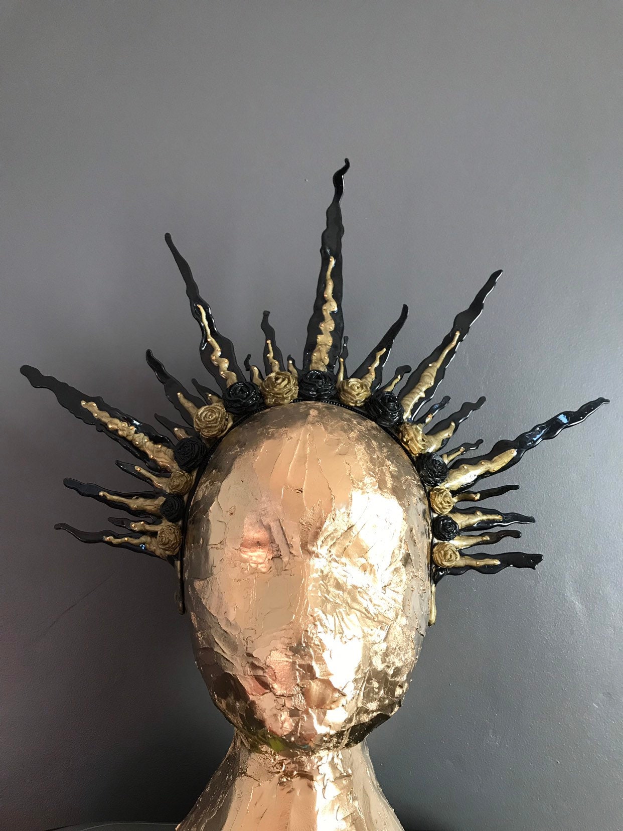 Black Sun Halo Headdress - Etsy