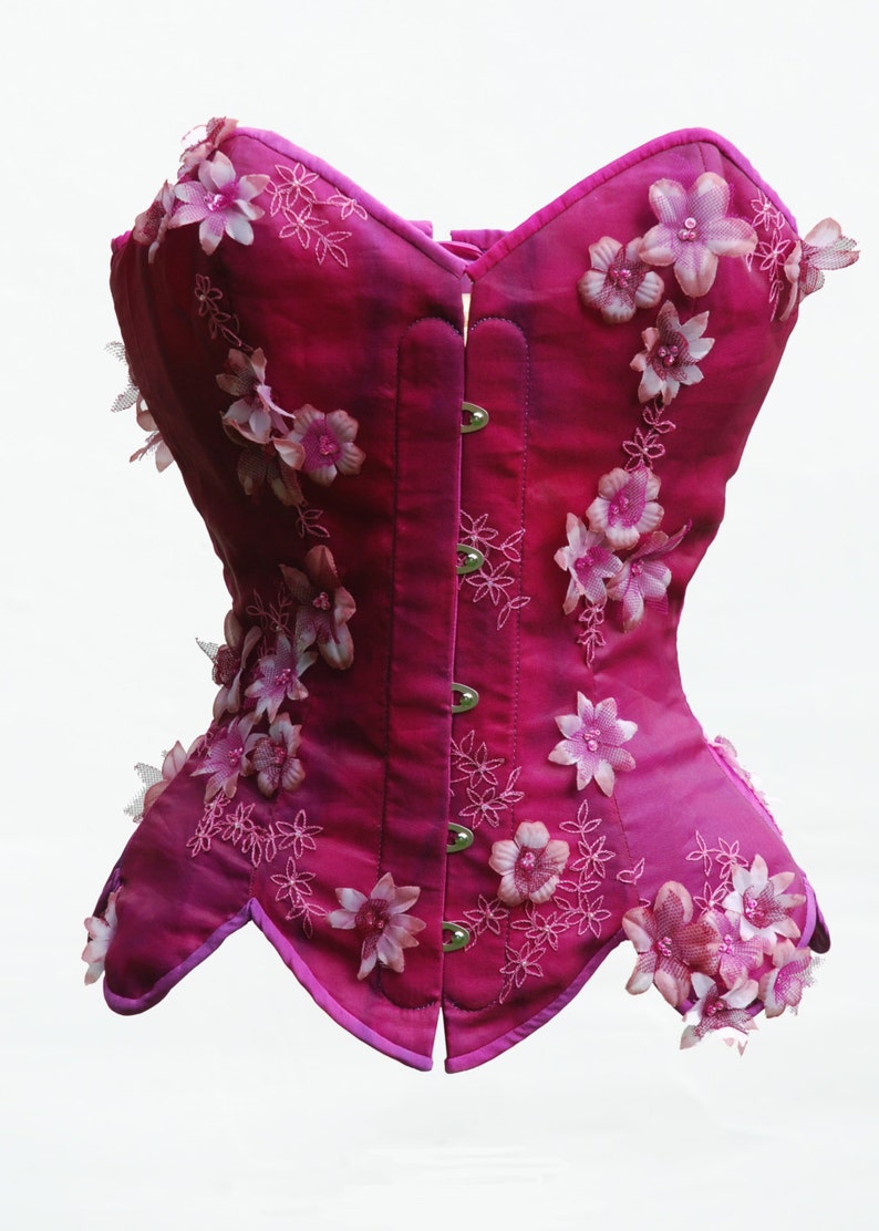 Painted Silk Monet Corset - Etsy