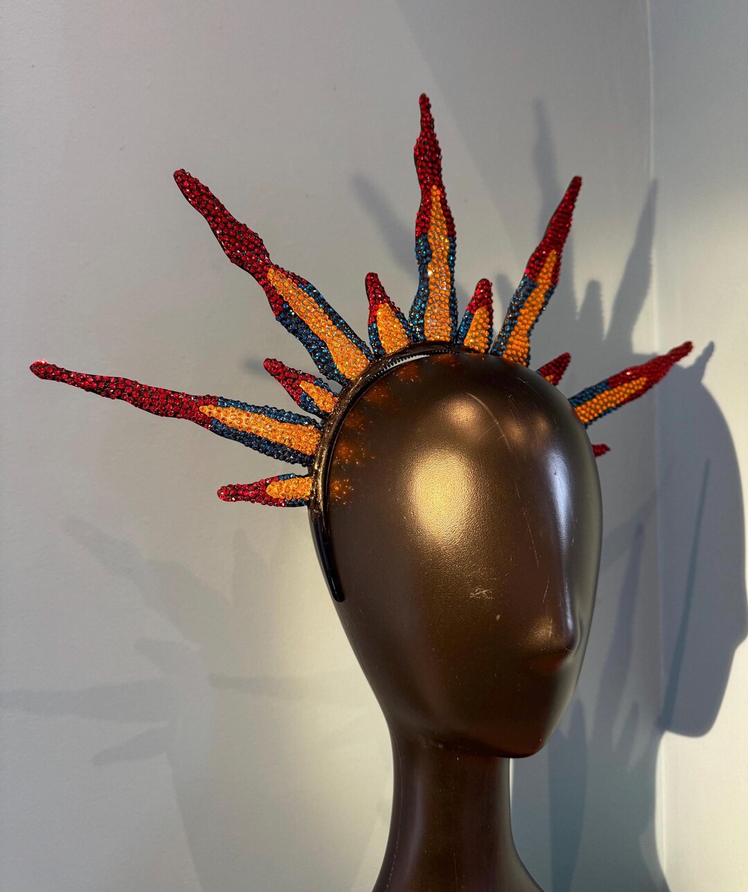 Firebird Sun Halo Headdress: Swarovski Crystal Plastic Sunray Crown - Etsy