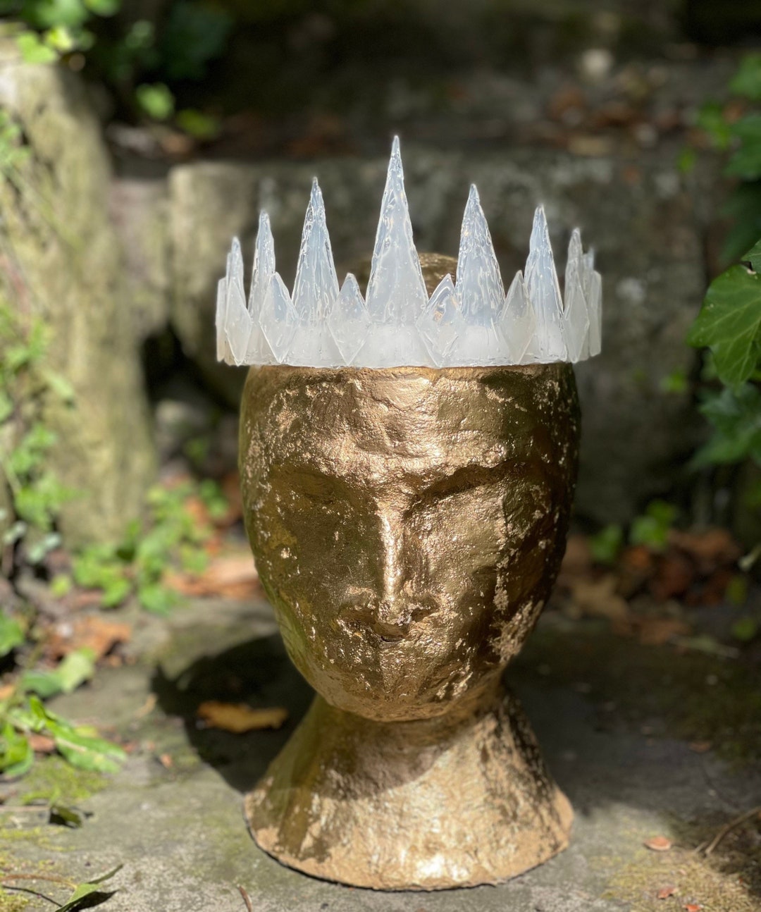 Ice Crown Headdress: Handcrafted Plastic Ice Queen/king Costume Prop - Etsy